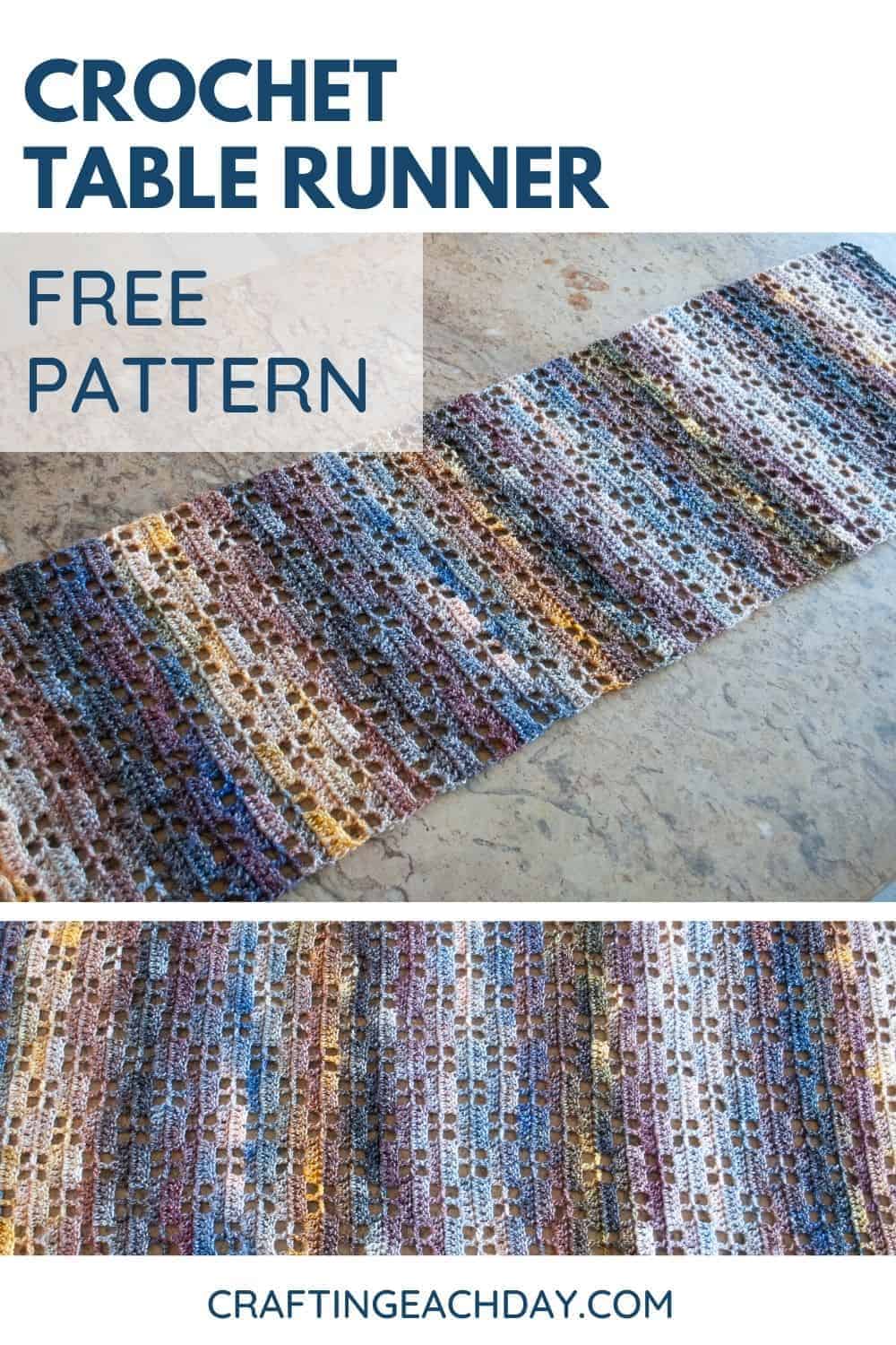 Crochet Table Runner (Free Pattern) - Crafting Each Day